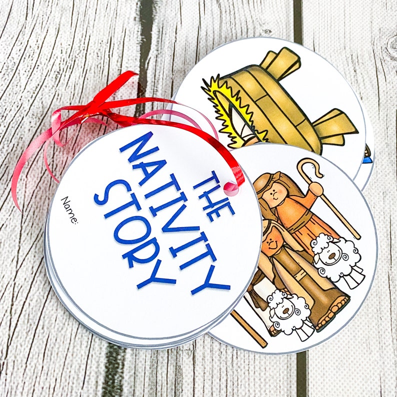The Nativity Story Reading Passages and Craft Sunday School - Etsy