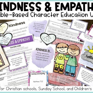 Kindness Bible Lessons for Kids, Bible Based Character Education Sunday ...