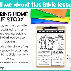 The Ten Plagues of Egypt Bible Lesson for Kids, Printable Craft and ...