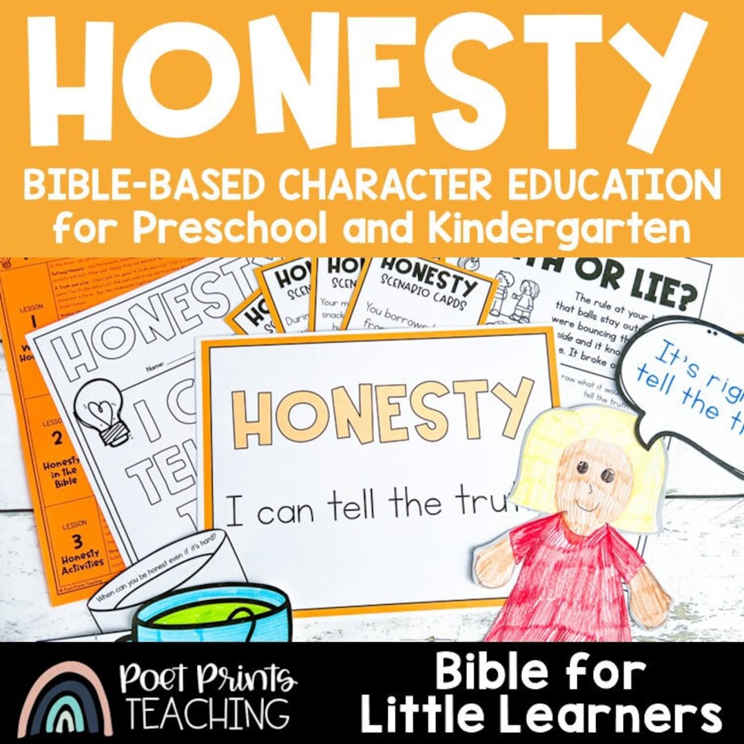 Honesty Bible Lessons for Preschool, Printable Craft and Activity About ...