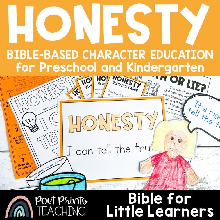 Honesty Bible Lessons for Preschool, Printable Craft and Activity About ...