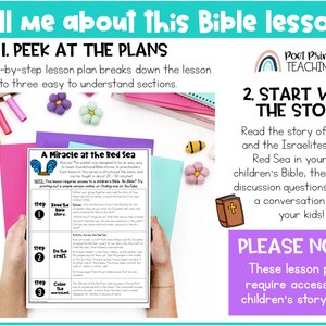 Parting the Red Sea Preschool Bible Lesson, Printable Activities for ...