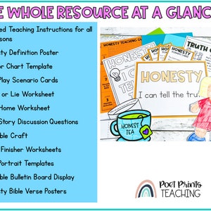 Honesty Bible Lessons for Preschool, Printable Craft and Activity About ...