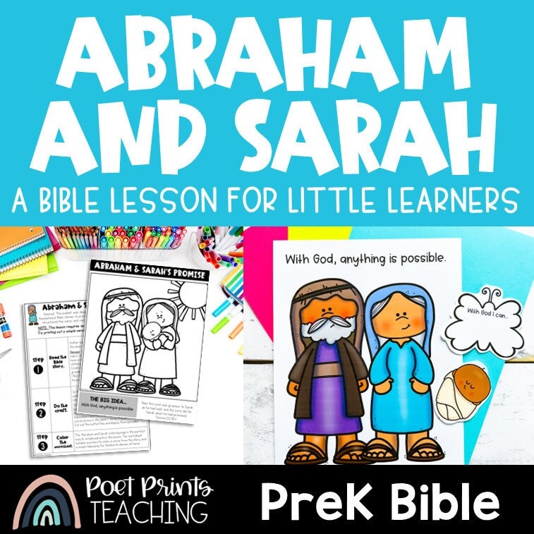 Preschool Bible Lesson About Abraham and Sarah , Printable Craft for ...