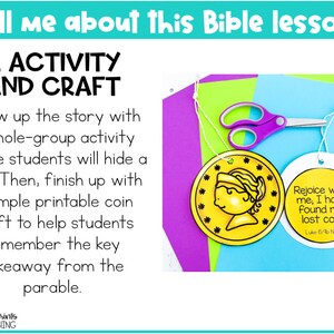 The Parable of the Lost Coin Printable Bible Craft and Lesson for ...