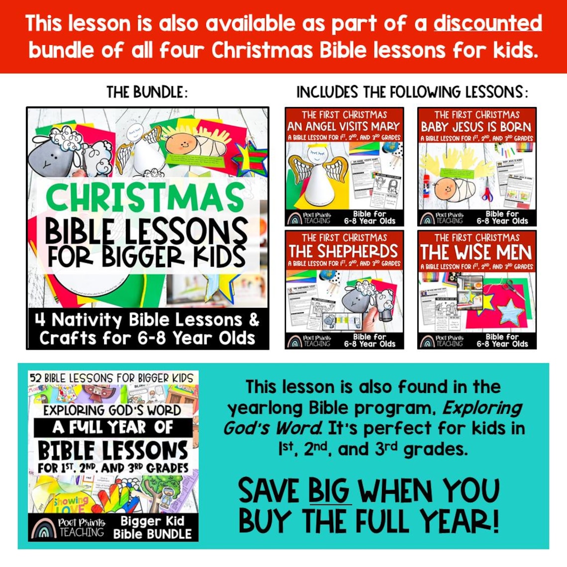 The Shepherds and Angels Christmas Bible Lesson for Kids, Printable ...