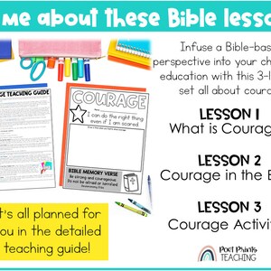 Courage Bible Lessons for Preschool and Kindergarten | Character ...
