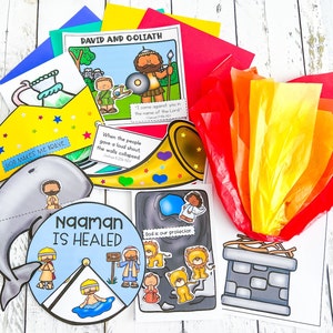 Old Testament Bible Stories, 6 Printable Bible Lessons for Preschool ...