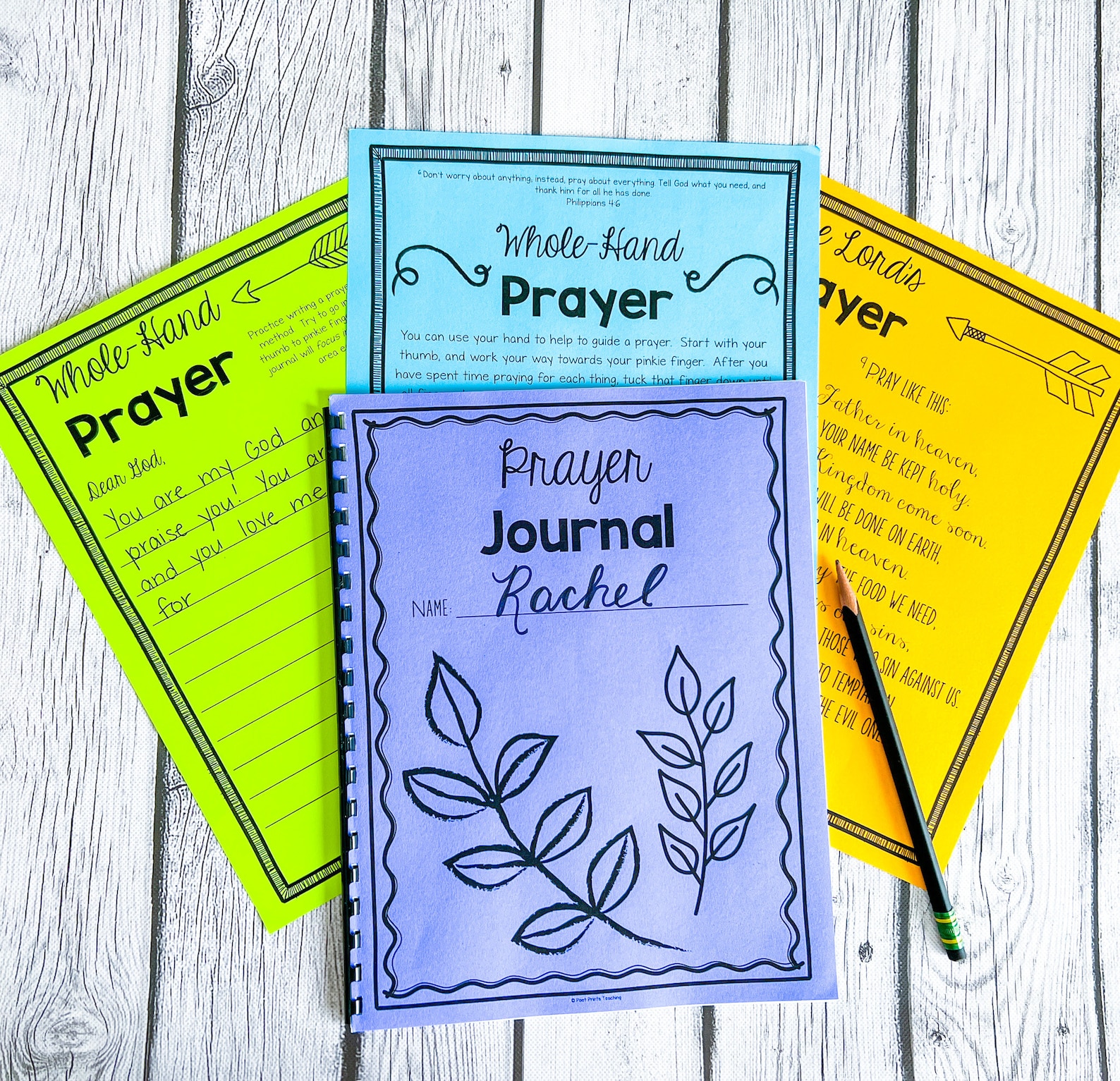 Printable Prayer Journal for Kids, Bible Activity, Sunday School Lesson ...