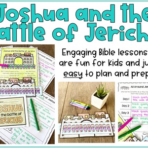 Joshua and the Battle of Jericho Printable Bible Lesson for Kids ...