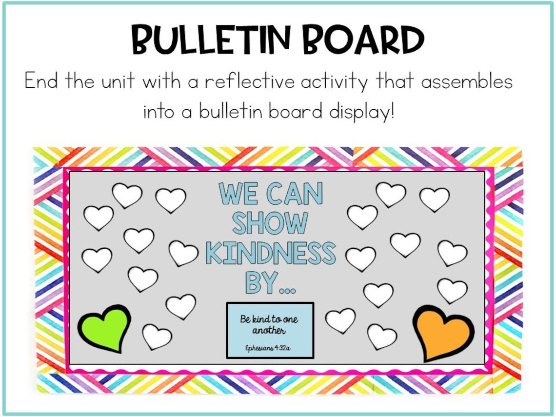 Kindness Bible Lessons for Kids Bible Based Character - Etsy