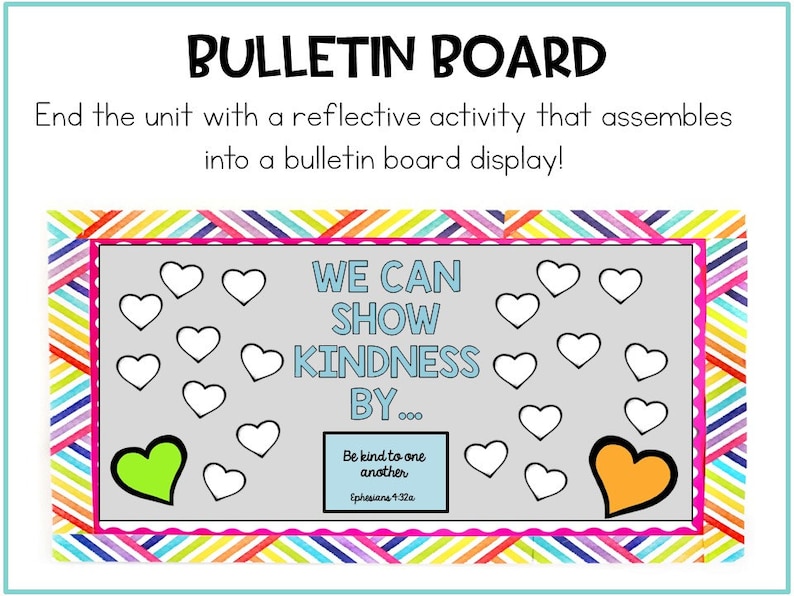 Kindness Bible Lessons for Kids, Bible Based Character Education Sunday ...