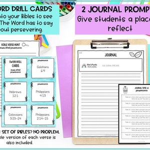 Perseverance Bible Lessons for Kids, Printable Character Education ...