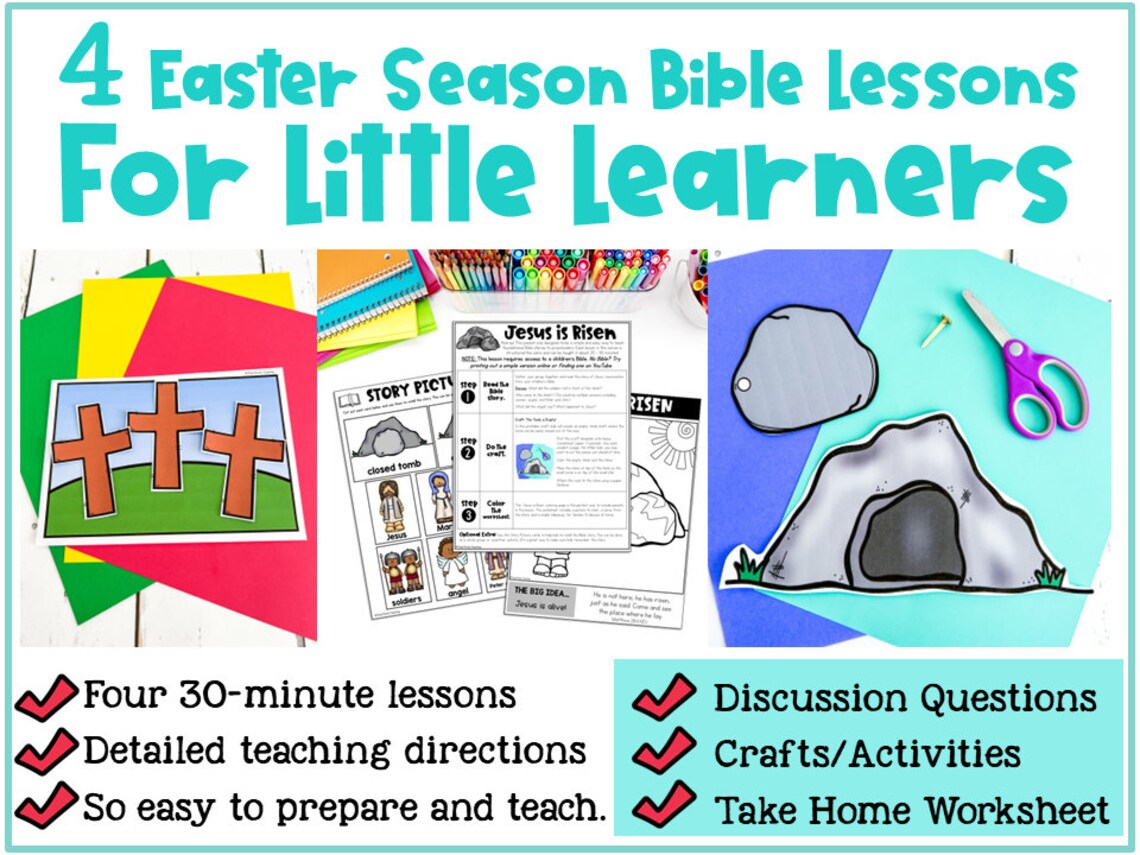 Easter Bible Lessons for Preschool, Printable Crafts and Activities for ...