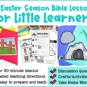 Easter Bible Lessons for Preschool, Printable Crafts and Activities for ...