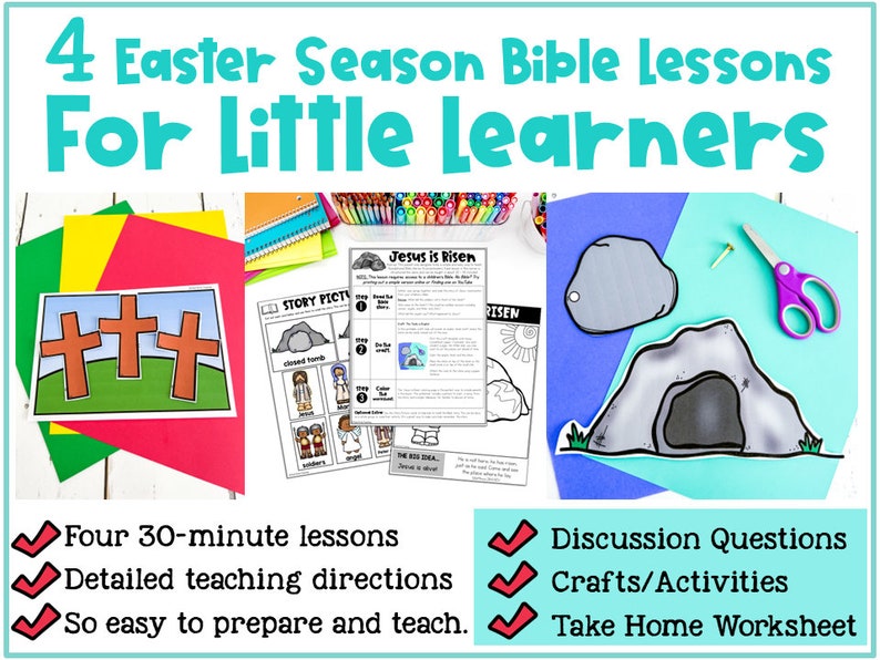 Easter Bible Lessons for Preschool, Printable Crafts and Activities for ...