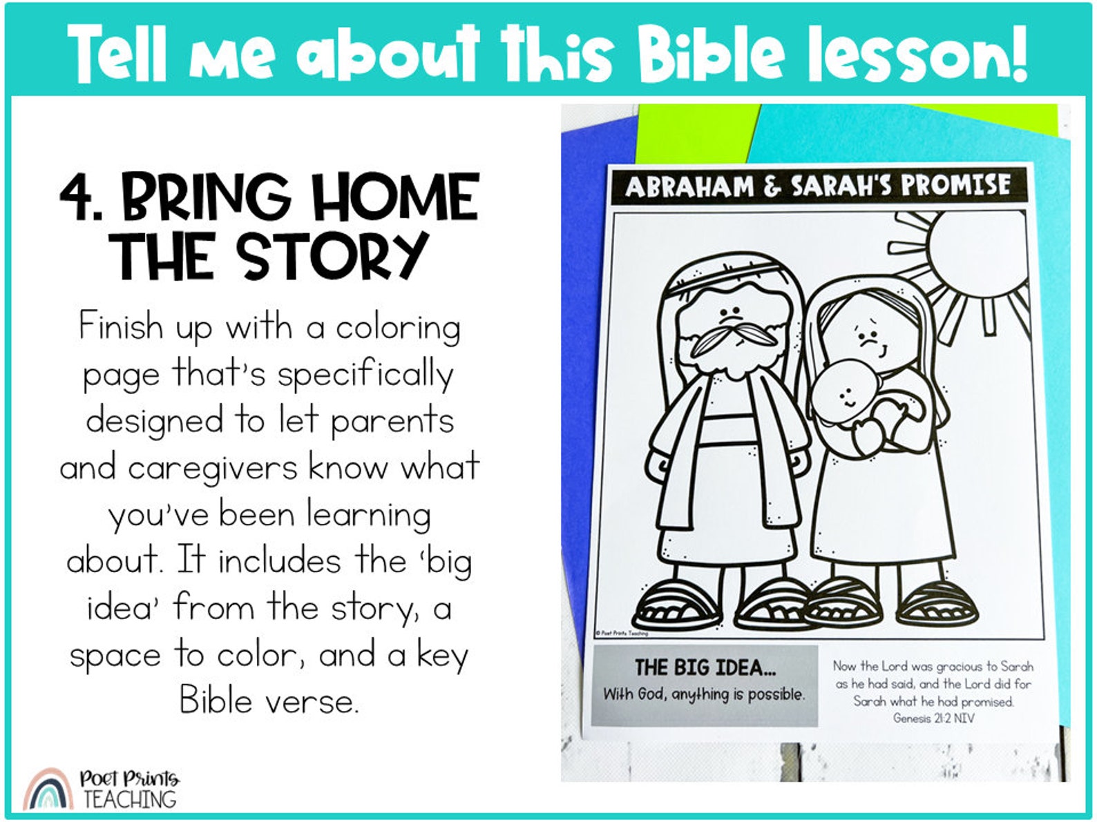 Preschool Bible Lesson About Abraham and Sarah , Printable Craft for ...