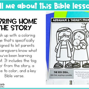 Preschool Bible Lesson About Abraham and Sarah , Printable Craft for ...