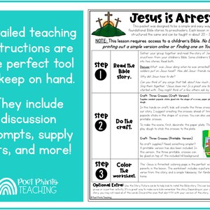 Easter Bible Lessons for Preschool, Printable Crafts and Activities for ...