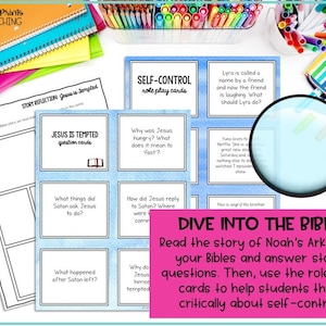 Self-control Bible Lessons for Kids, Printable Character Education ...