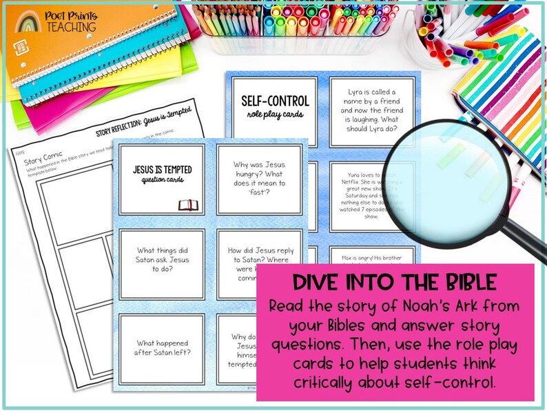 Self-control Bible Lessons for Kids, Printable Character Education ...