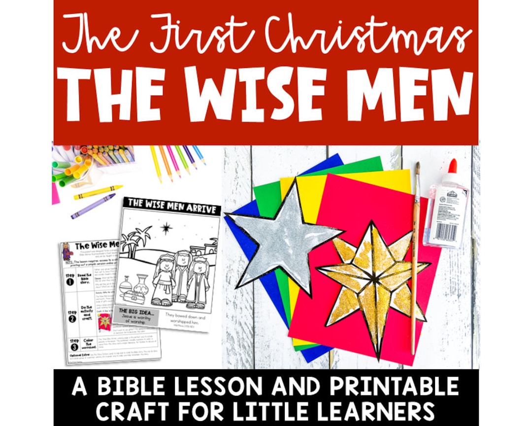 The Wise Men Preschool Bible Lesson, Printable Craft and Activity for ...