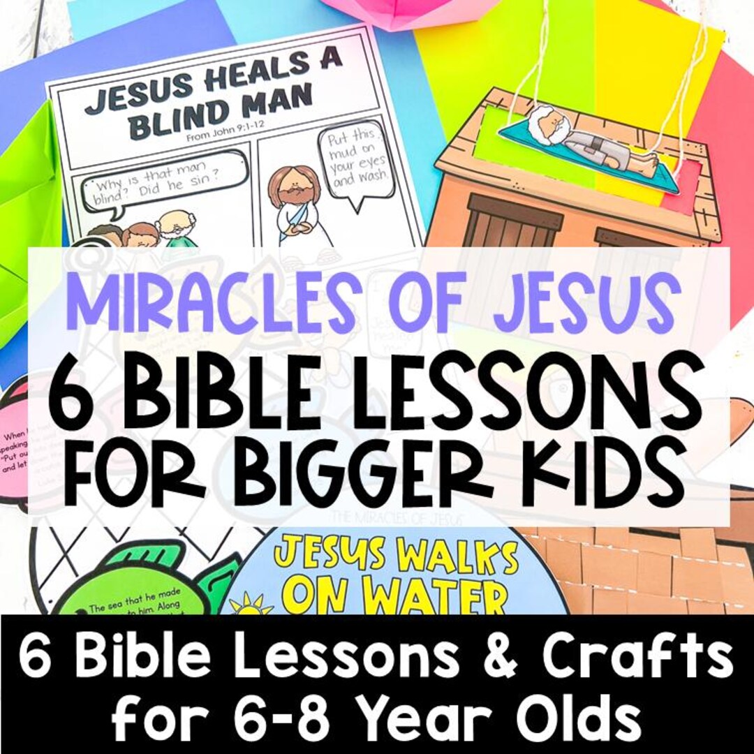 The Miracles of Jesus, Bible Lessons for Kids, 1st, 2nd, 3rd Grades ...