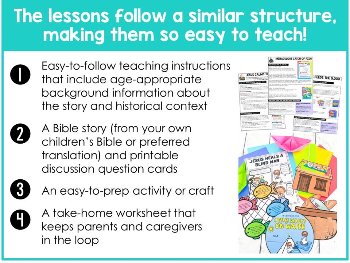 5 Bible Lessons for Kids About Jesus, Printable Crafts and Activities ...