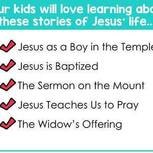 5 Bible Lessons for Kids About Jesus, Printable Crafts and Activities ...