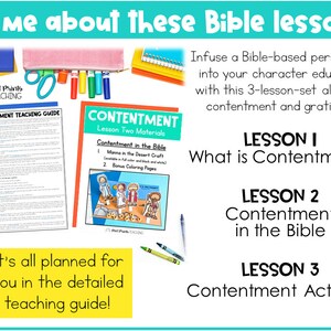 Contentment and Gratitude Bible Lessons for Preschool and Kindergarten ...
