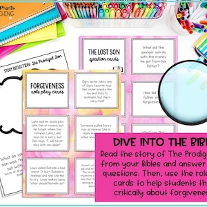 Forgiveness Bible Lessons for Kids, Printable Character Education ...