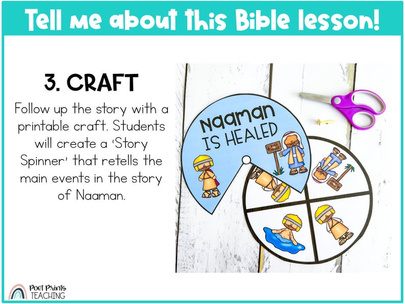 Naaman Preschool Bible Lesson, Printable Activities for Prek Sunday ...