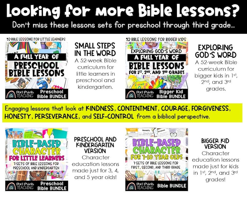 Thanksgiving Bible Lesson for Kids (PDF Digital Download With Printable ...