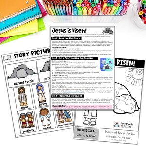 Jesus is Risen, Empty Tomb Easter Preschool Bible Lesson and Printable ...