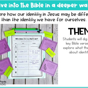 Printable Bible Project for Kids, Identity in Jesus, Sunday School ...