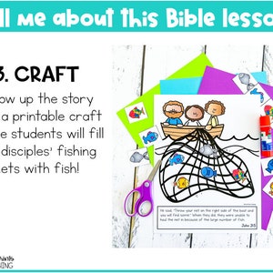 Miracles of Jesus for Preschool, A Miracle Catch of Fish, Printable ...