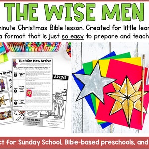 The Wise Men Preschool Bible Lesson, Printable Craft and Activity for ...