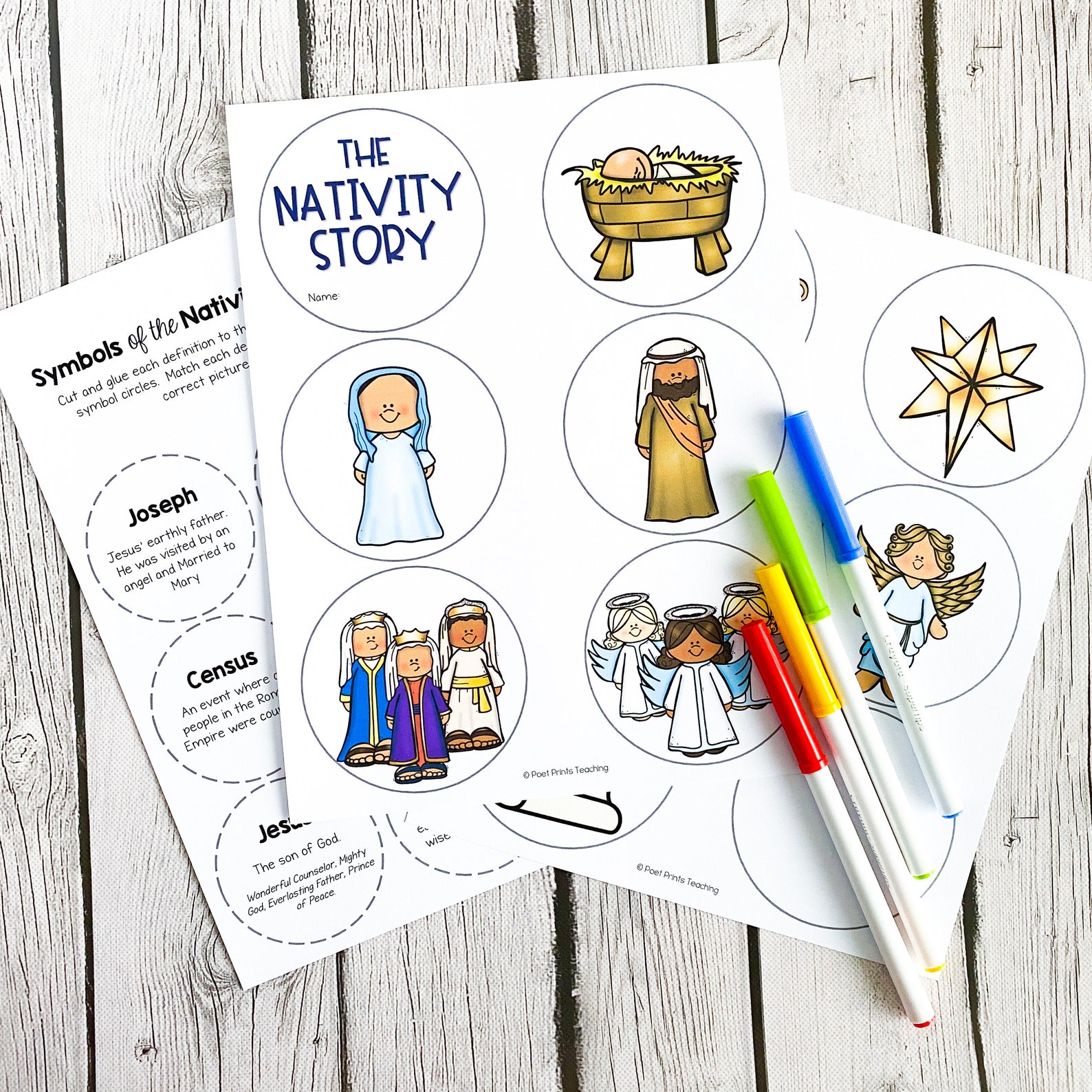 The Nativity Story Reading Passages and Craft, Sunday School Lesson ...
