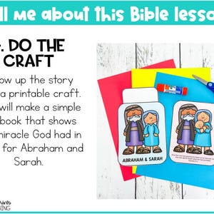 Abraham and Sarah, God's Promise, Printable Bible Lesson for Bigger ...