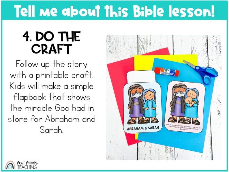 Abraham and Sarah, God's Promise, Printable Bible Lesson for Bigger ...