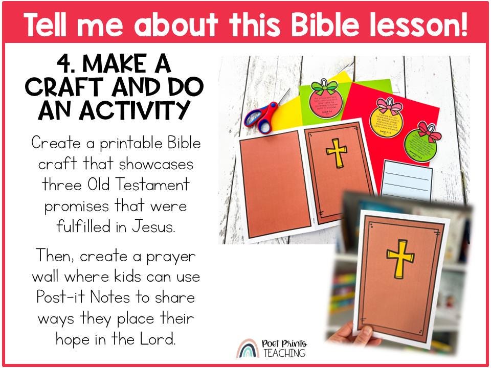 Hope: an Advent Bible Lesson for Kids, Printable Christmas Craft (PDF ...