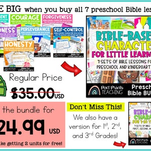 Kindness Bible Lessons and Activities for Preschool and Kindergarten ...