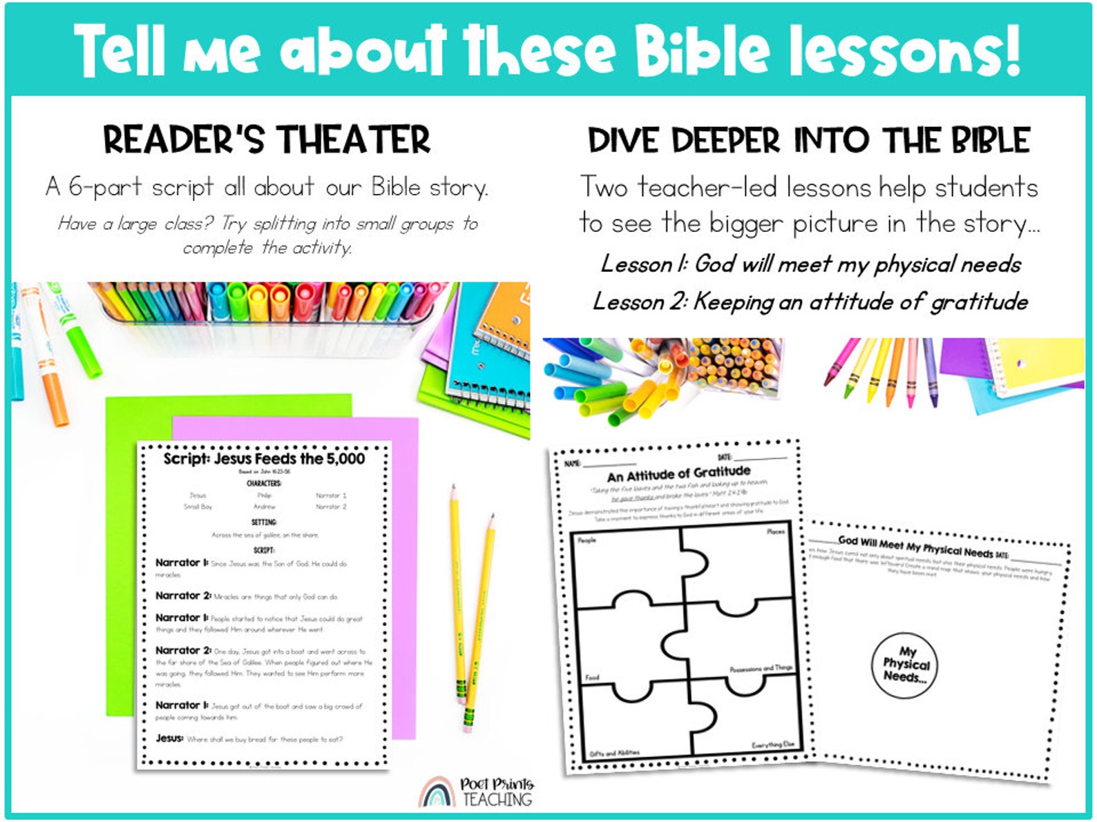 Jesus Feeds the 5000, Miracles of Jesus Sunday School Lessons, Bible ...