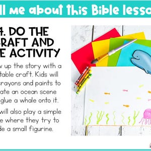 Jonah and the Whale Old Testament Bible Lesson, Printable Bible Story ...