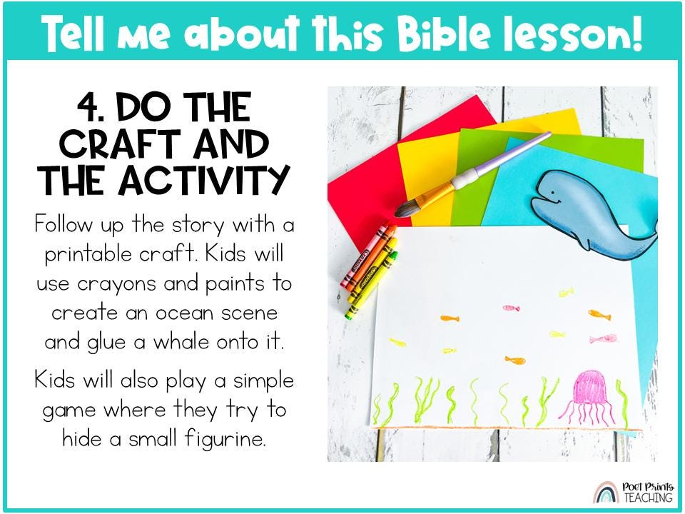 Jonah and the Whale Old Testament Bible Lesson, Printable Bible Story ...