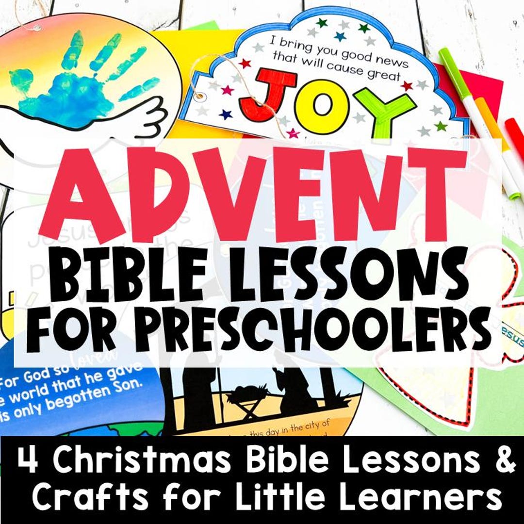 Christmas Bible Lessons for Preschool, Sundays of Advent, Printable ...