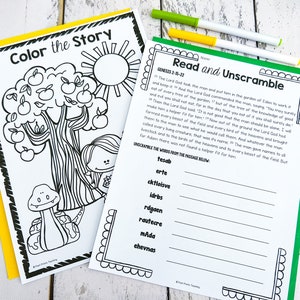 Garden of Eden Adam and Eve Craft Bible Lessons and Craft, Printable ...