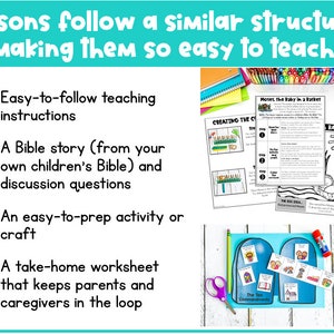 Preschool Bible Crafts and Lessons Printable Activities - Etsy