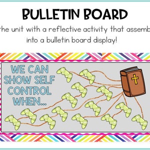 Self-control Bible Lessons for Kids, Printable Character Education ...