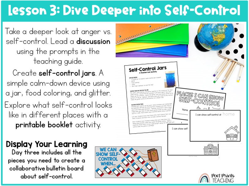 Self-control Bible Lessons for Preschool and Kindergarten, Calm Down ...